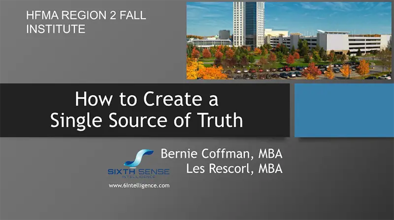 How to Create a Single Source of Truth for Healthcare Data - Sixth ...